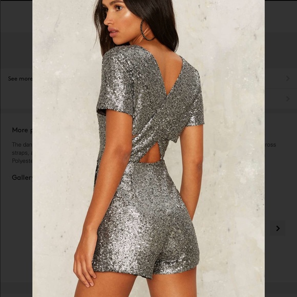 NIGHTWALKER | Pants & Jumpsuits | 2 Disco Sequin Romper | Poshmark